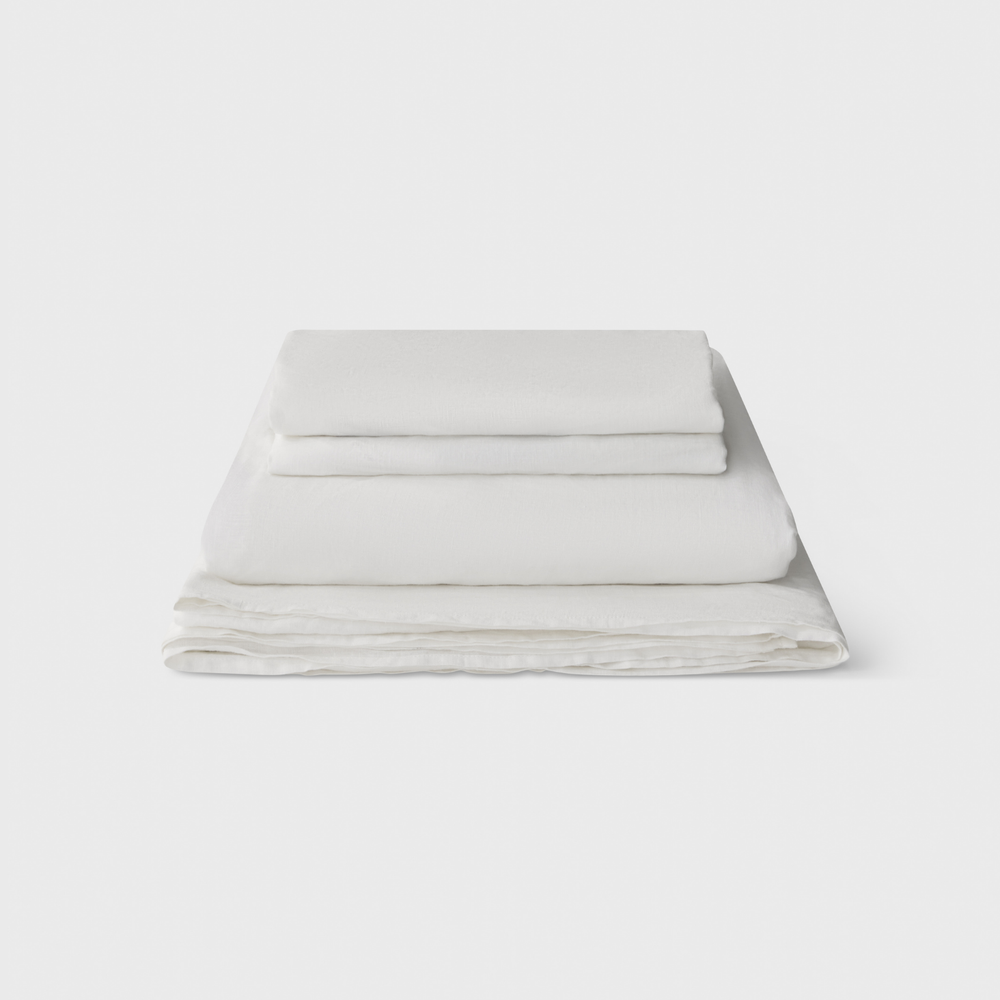 Sea-Salt, Linen Sheet Set, 100% French Flax Linen – Linen To Bed