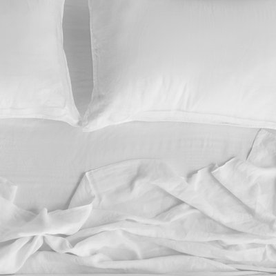 Sea-Salt, Linen Sheet Set, 100% French Flax Linen – Linen To Bed